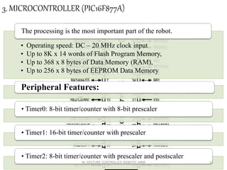 Wireless gesture controlled robotic arm | PPTX