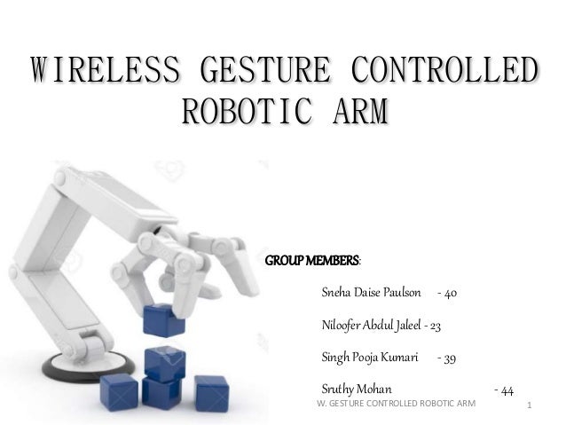 Wireless Gesture Controlled Robotic Arm