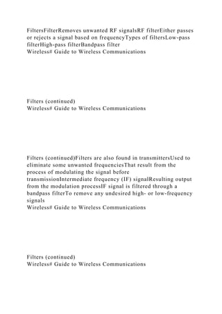 Wireless# Guide to Wireless CommunicationsChapter 3Und.docx