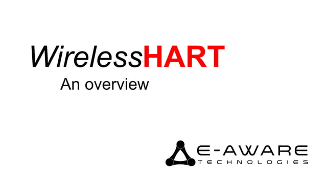 WirelessHART | PPT