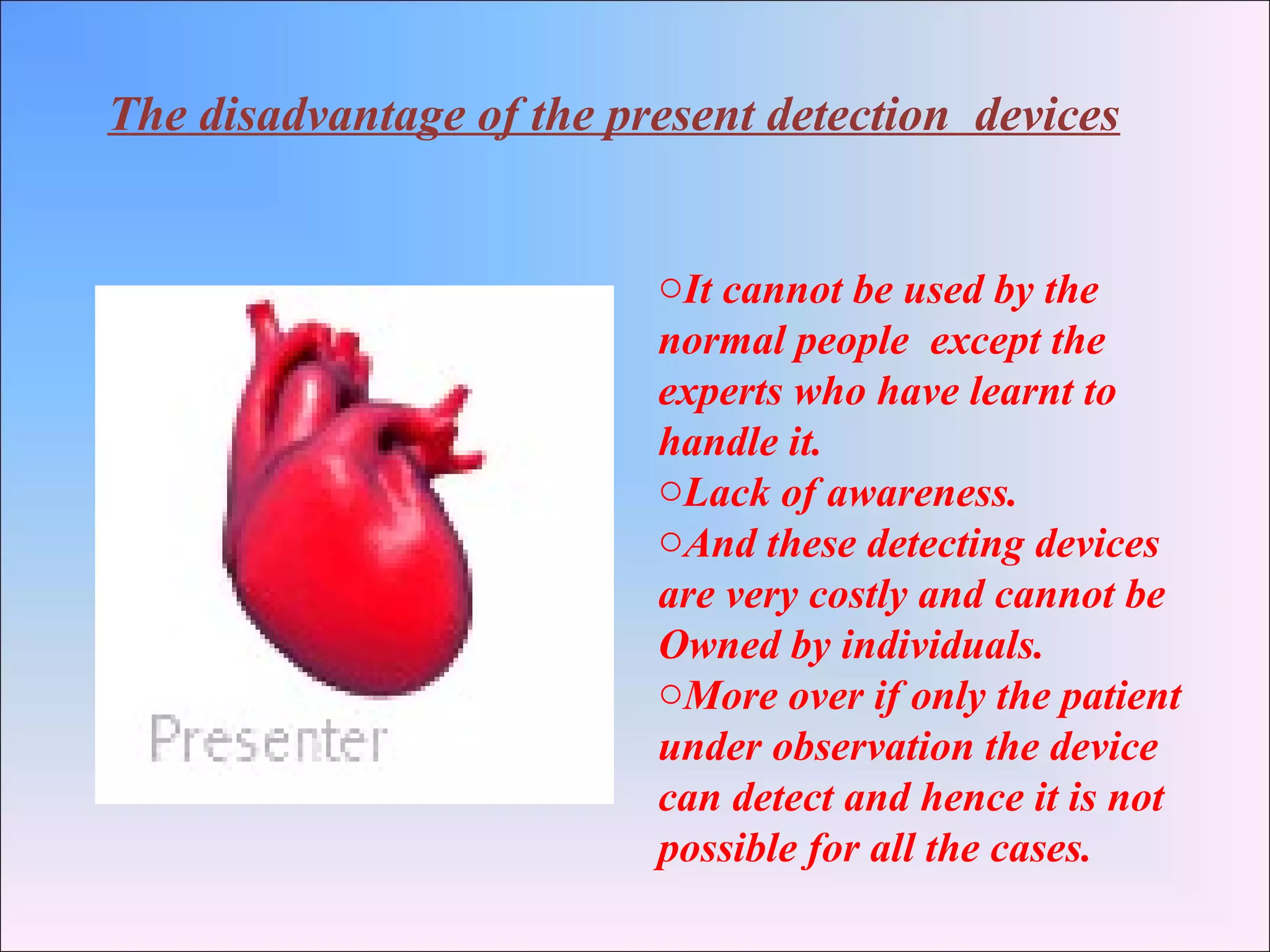 Wireless heartattack detector | PPT | Heart and Cardiovascular Diseases ...