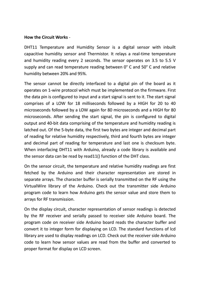 Wireless Humidity And Temperature Monitoring System Pdf
