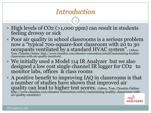 Wireless indoor air quality (iaq) monitoring in classrooms and ...