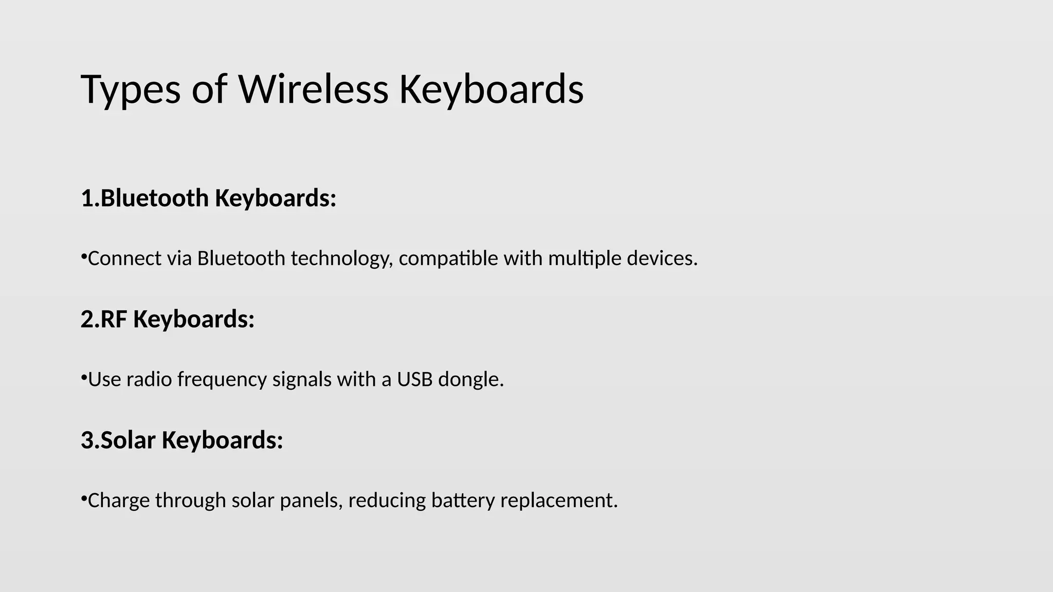 Wireless Keyboards Enhancing Your Typing Experience.pptx | Computer ...