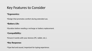 Wireless Keyboards Enhancing Your Typing Experience.pptx | Computer ...