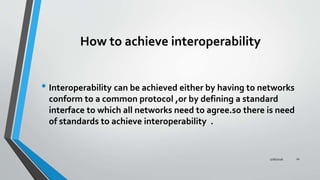 Interoperability among various Generations of Telecom Technologies | PPT