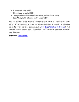 Wireless lan controller | PDF