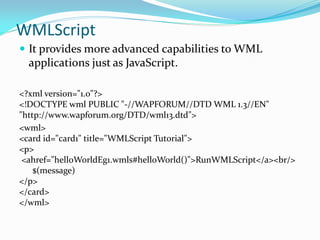 Wireless languages and content generation technologies | PDF | Web Design and HTML | Internet