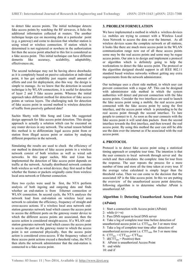 Wireless Lan Intrusion Detection By Using Statistical Timing Approach Pdf