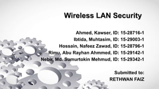 Wireless LAN Security | PPTX