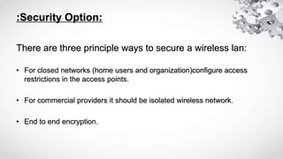Wireless LAN Security | PPTX