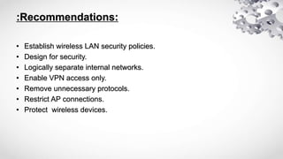 Wireless LAN Security | PPTX