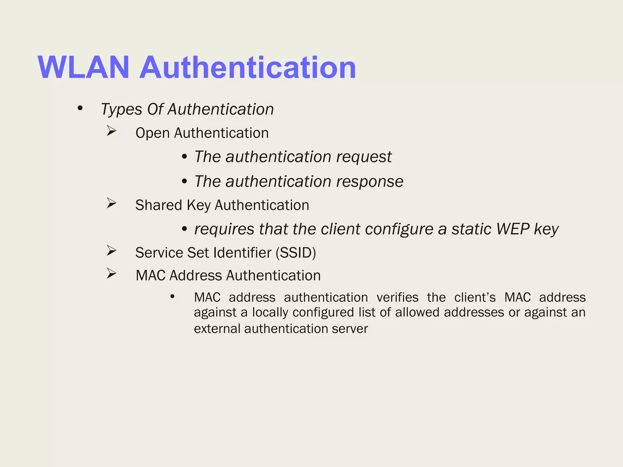 Wireless lan security | PPT