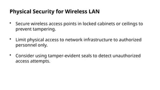 Wireless Lan Security to understand about how different devices are ...