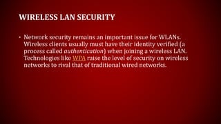 Wireless local area netwok slide | PPT