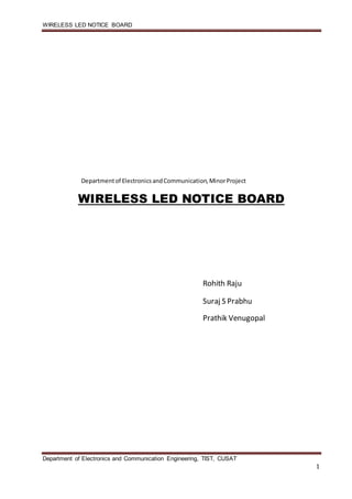 Wireless led notice board | DOCX