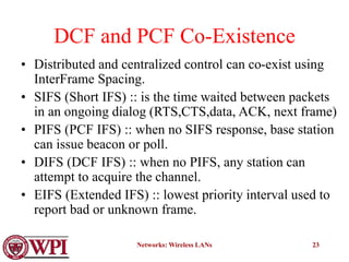 Wireless Local Area Networks.ppt for Computer Networks | PPT