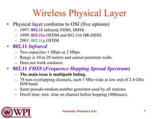 Wireless Local Area Networks.ppt for Computer Networks | PPT