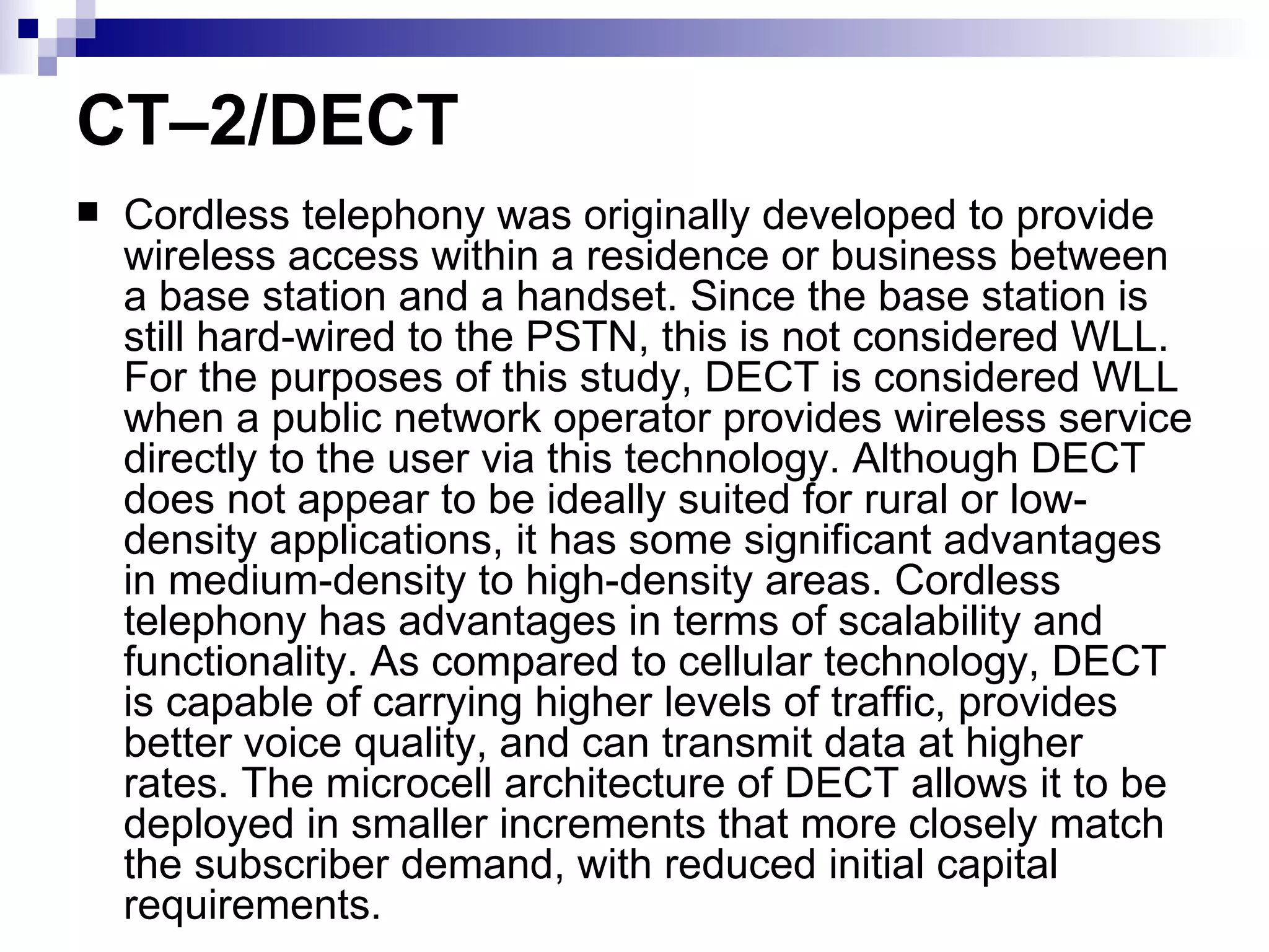 Wireless Local Loop | PPT