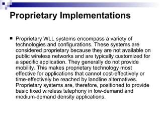Wireless Local Loop | PPT