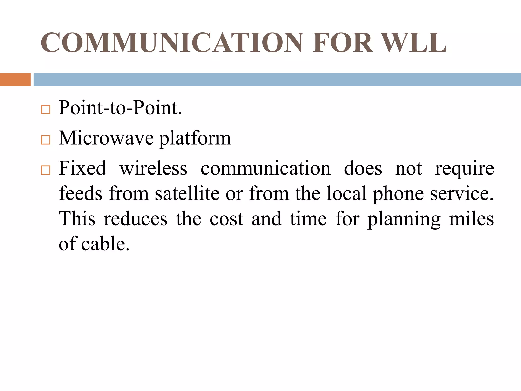 Wireless local loop | PPTX