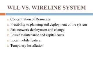 Wireless local loop | PPTX