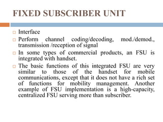 Wireless local loop | PPTX