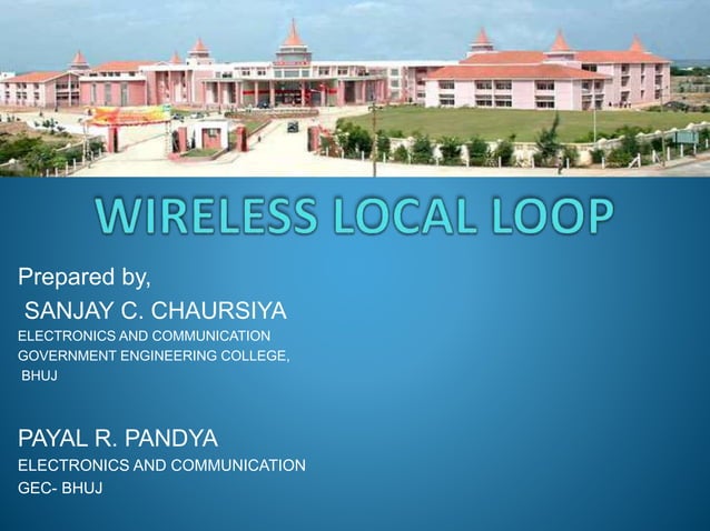 Wireless local loop | PPTX