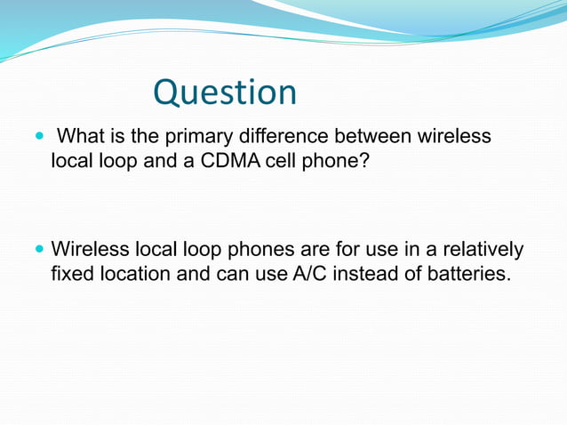 Wireless local loop | PPTX