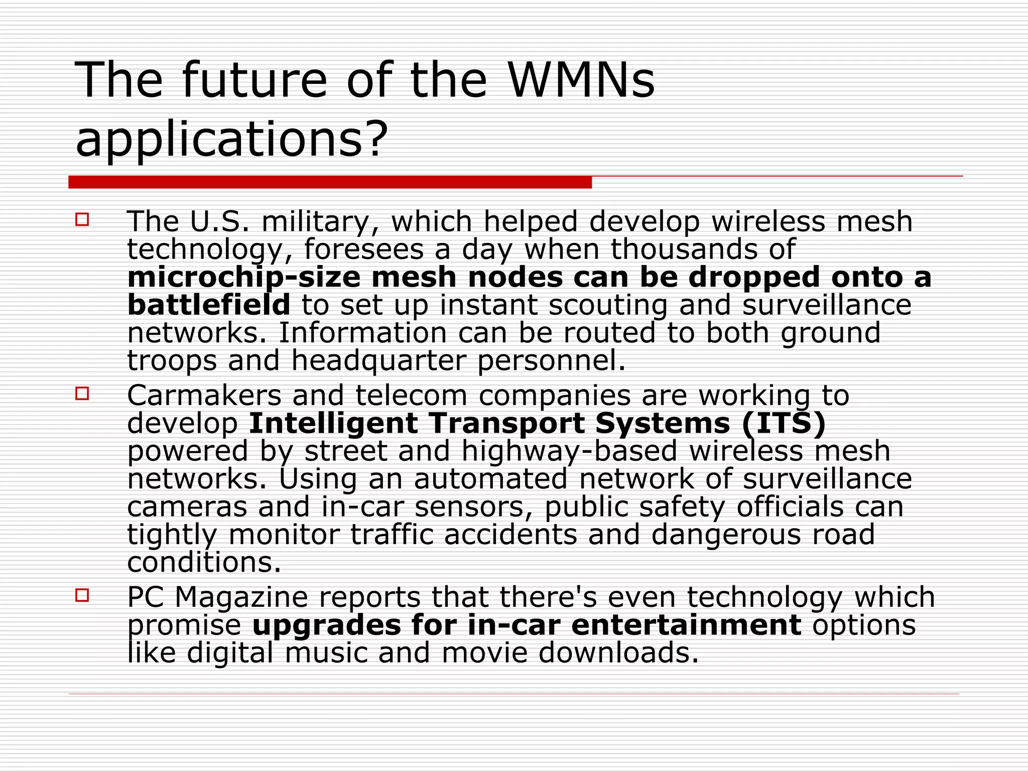 Wireless Mesh Networks Ppt