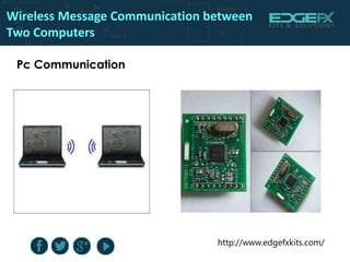 Wireless message communication between two computers | PPTX