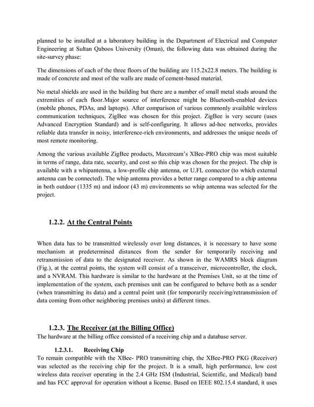 Wireless meter reading system | PDF