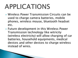 Wireless mobile battery | PPTX | Consumer Electronics | Technology & Computing