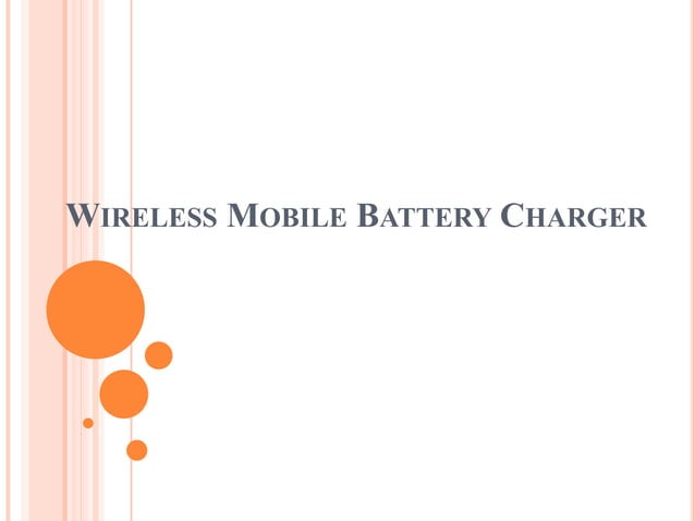 Wireless mobile charger | PPTX