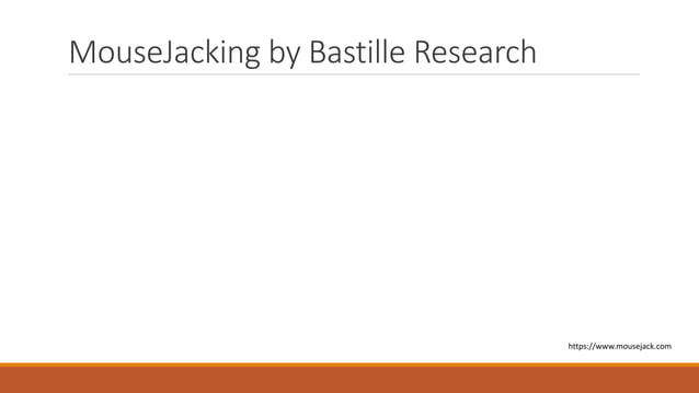 Wireless mouse hacking 2600 thailand | PPT