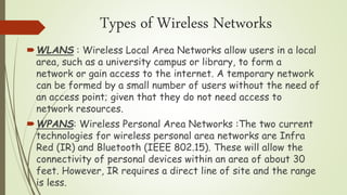 Wireless network Project Class 12 | PPTX