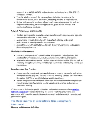 Wireless Network Assessment | Network Security | PDF | Information and ...