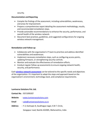 Wireless Network Assessment | Network Security | PDF | Information and ...