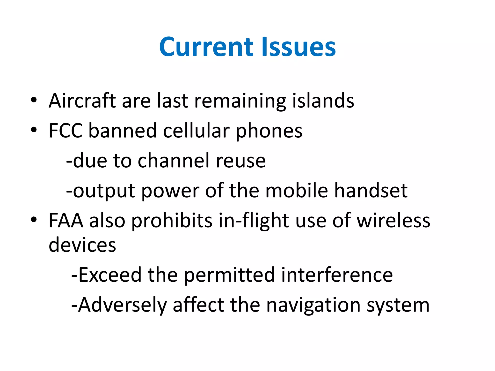 Wireless network in aircraft | PPTX