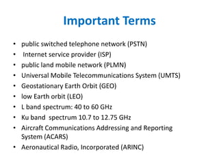 Wireless network in aircraft | PPTX