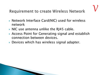 Wireless networking | PPTX | Computer Networking | Computing