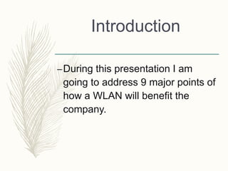 Wireless network presentation | PPTX