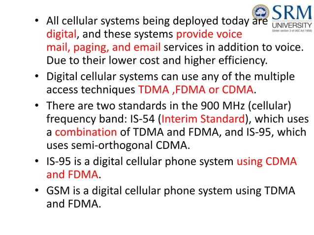 Cellular Telephone Systems | PPTX