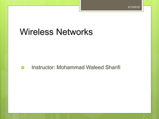 Wireless networks | PPT