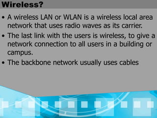 Wireless networks | PPT