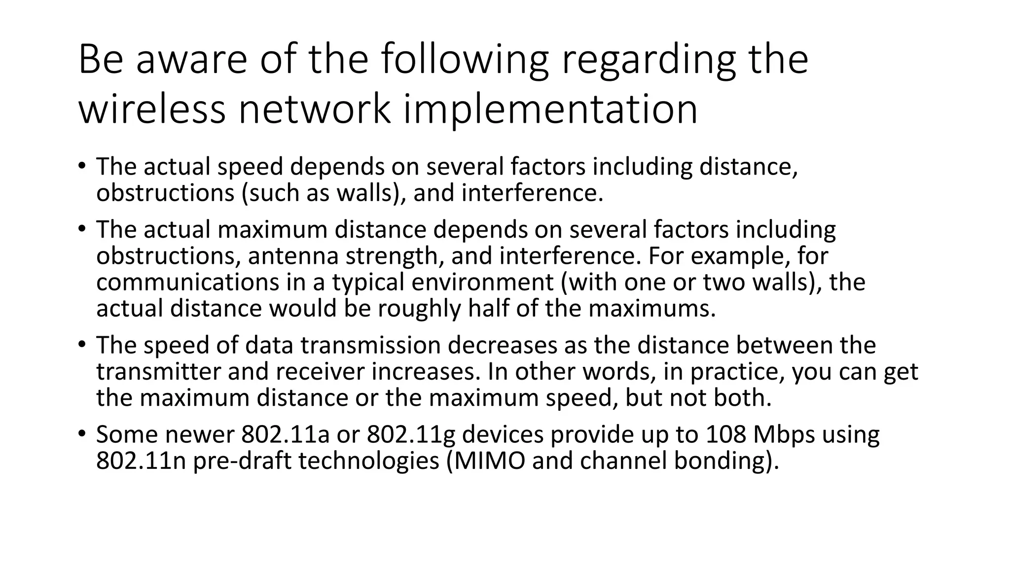 WIRELESS NETWORKS DEVICES CONFIGURATION. | PPTX | Internet | Computing