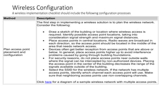 WIRELESS NETWORKS DEVICES CONFIGURATION. | PPTX | Internet | Computing