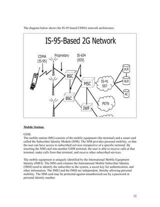 Wireless networks gsm cdma | DOC | Computer Networking | Computing