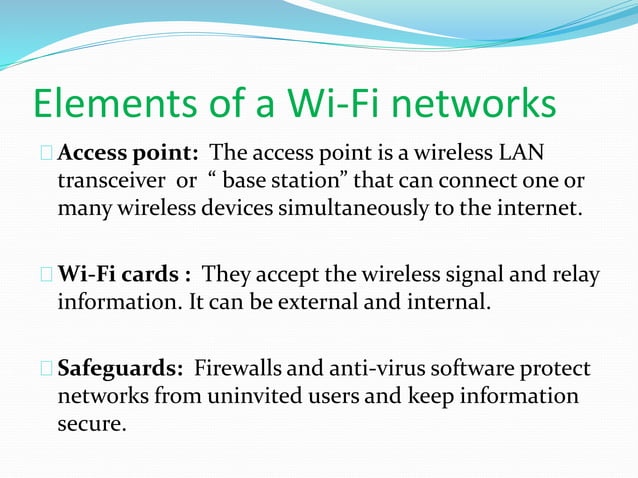 Wireless networks ppt | PPTX