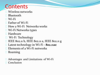 Wireless networks ppt | PPTX